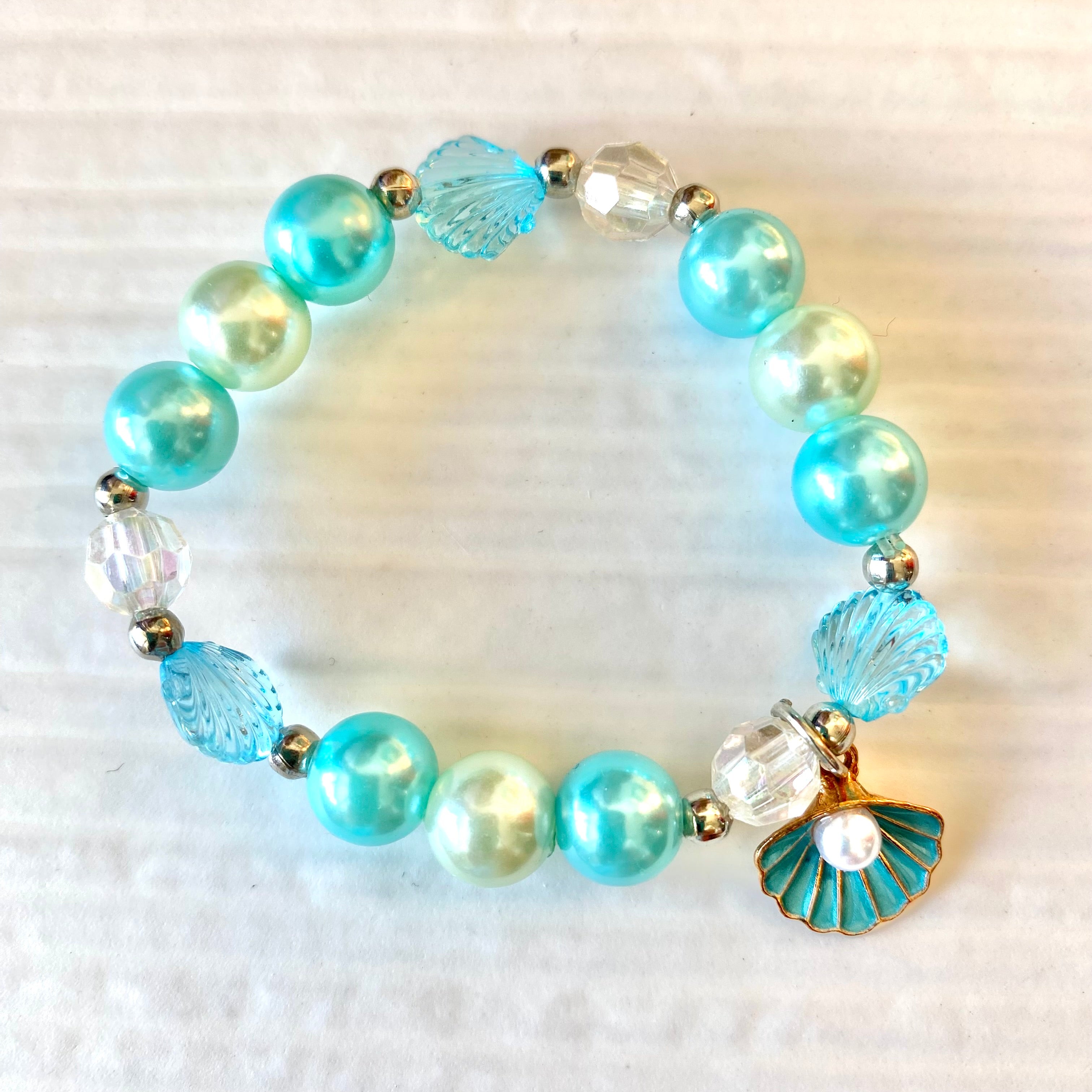 Seashell Shimmer Bracelet – Lucky Duck Charms